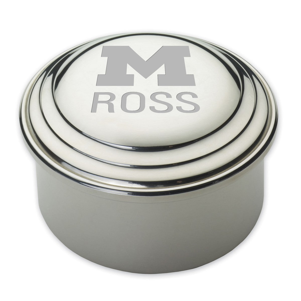 Michigan Ross Pewter Keepsake Box | M.LaHart & Co.