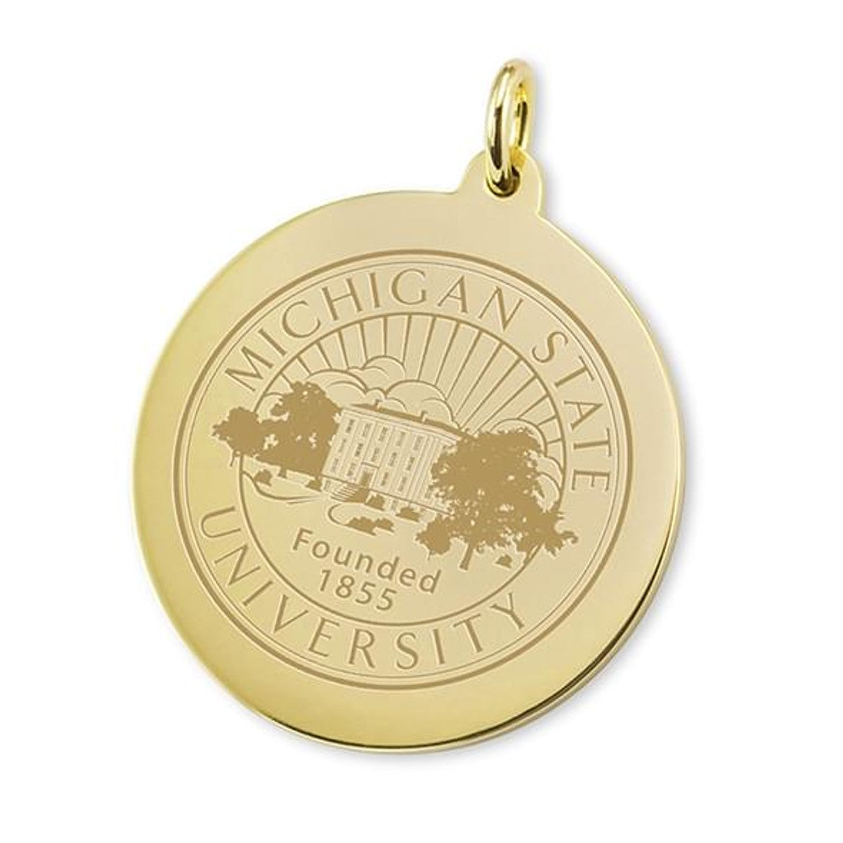 Michigan State 18K Gold Charm | M.LaHart & Co.