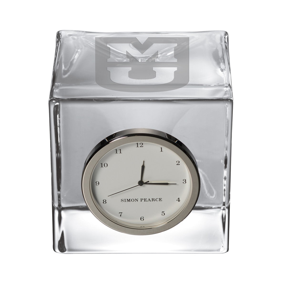 Missouri Glass Desk Clock by Simon Pearce - Graduation Gift Selection ...