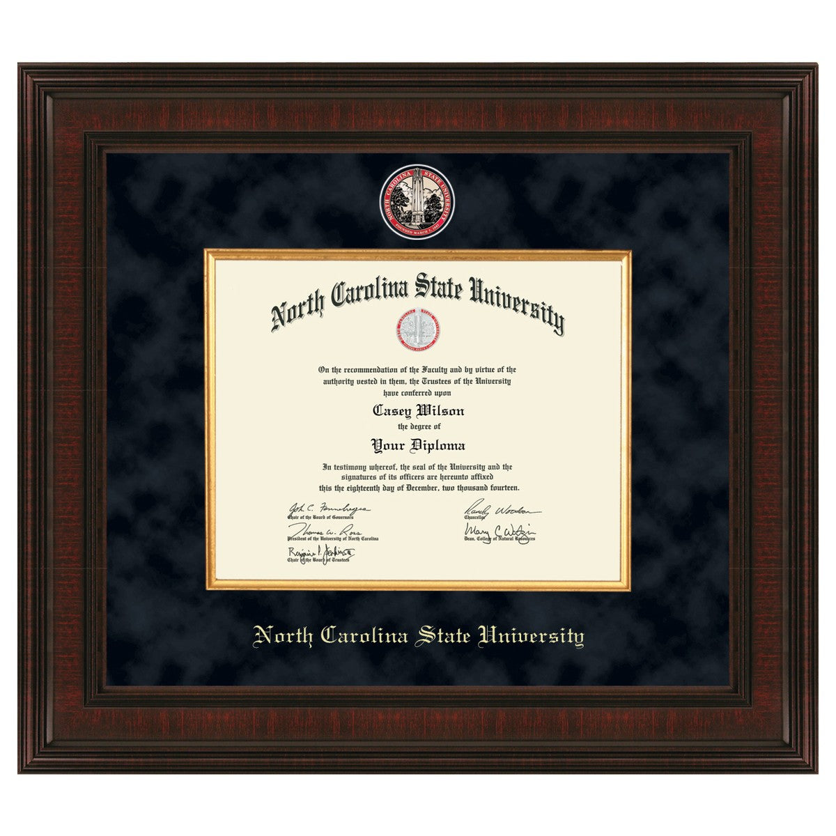 North Carolina State Diploma Frame - Excelsior Graduation Gift | M ...