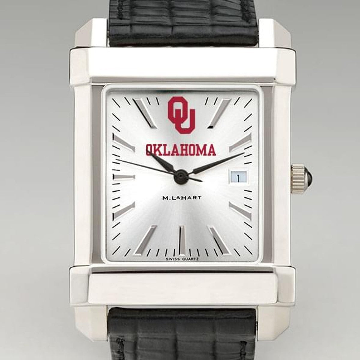 Oklahoma Men's Collegiate Watch with Leather Strap | M.LaHart & Co.