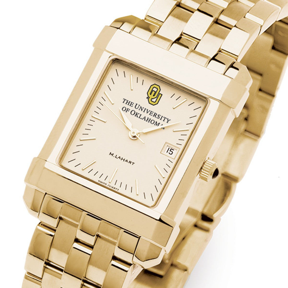 Oklahoma Men's Gold Quad with Bracelet | M.LaHart & Co.