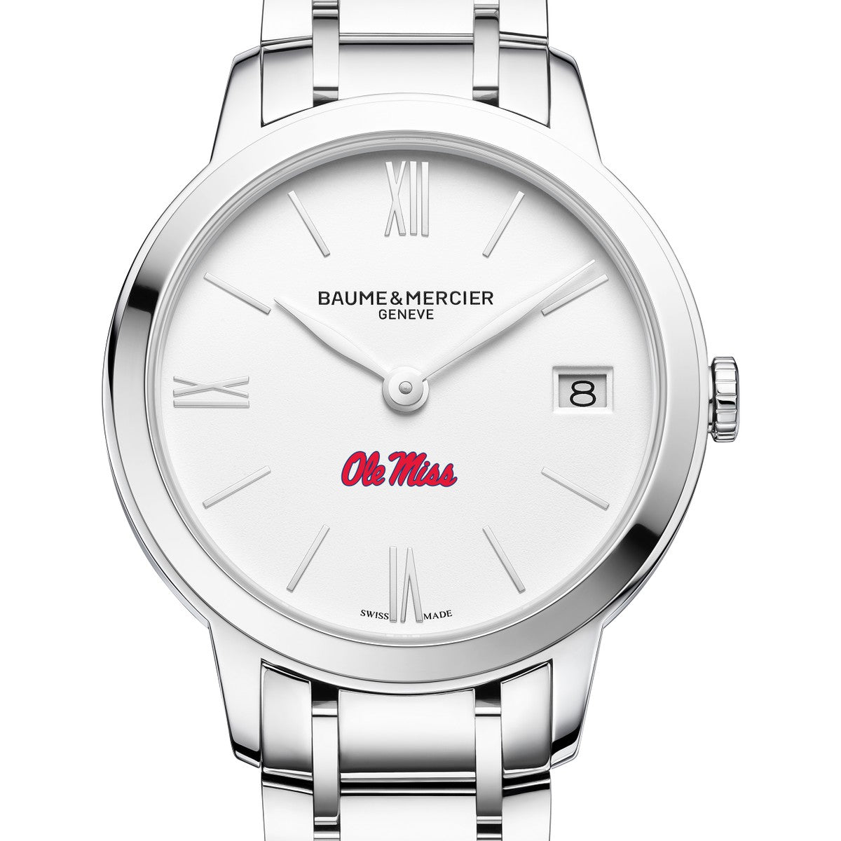 Ole Miss Women's Baume et Mercier 31mm Classima Watch with White Dial ...