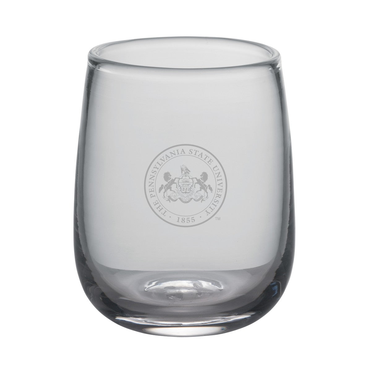 Penn State Stemless Tumbler Glass by Simon Pearce | M.LaHart & Co.