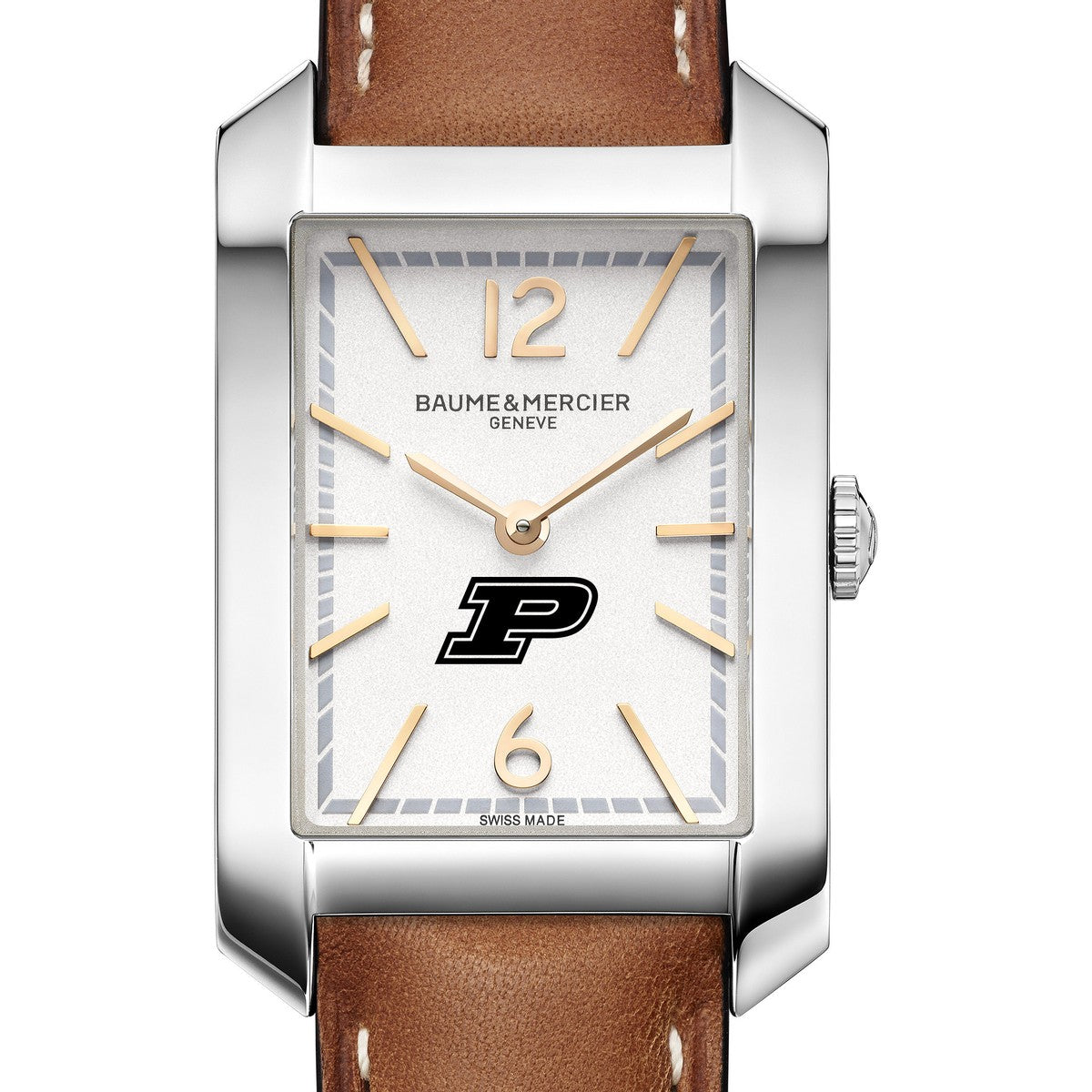 Purdue Women's Baume et Mercier 35X22mm Hampton Watch with Silver Dial ...