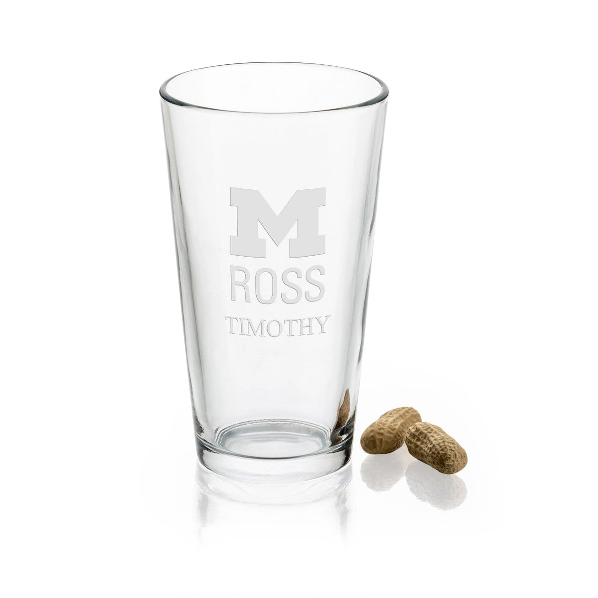 Michigan Ross 16 oz Pint Glasses | M.LaHart & Co.