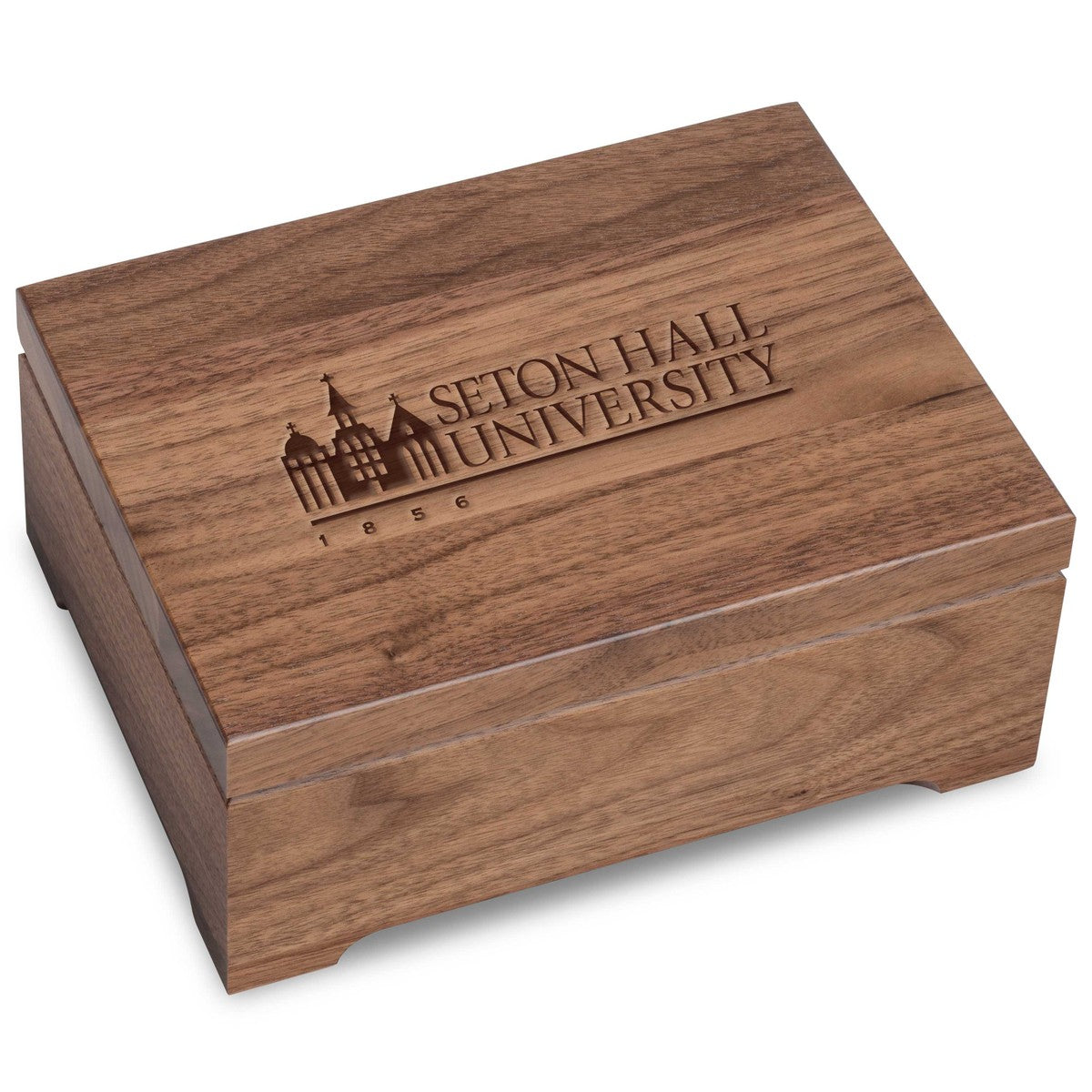 Seton Hall Solid Walnut Desk Box - Graduation Gift Selection | M.LaHart ...