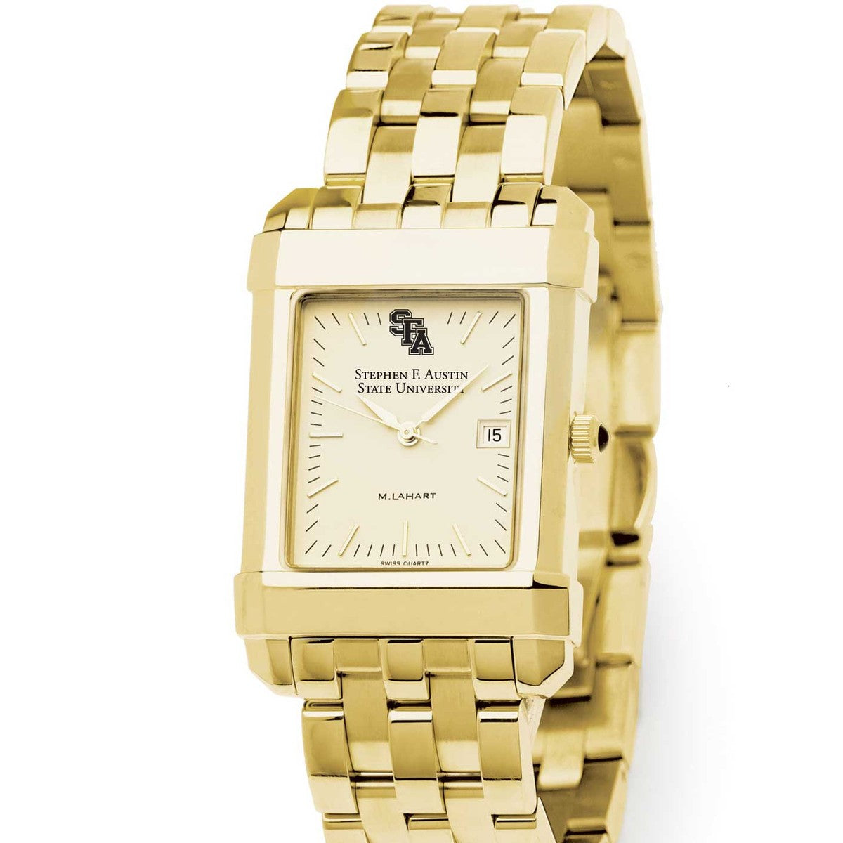 SFASU Men's Gold Quad with Bracelet | M.LaHart & Co.