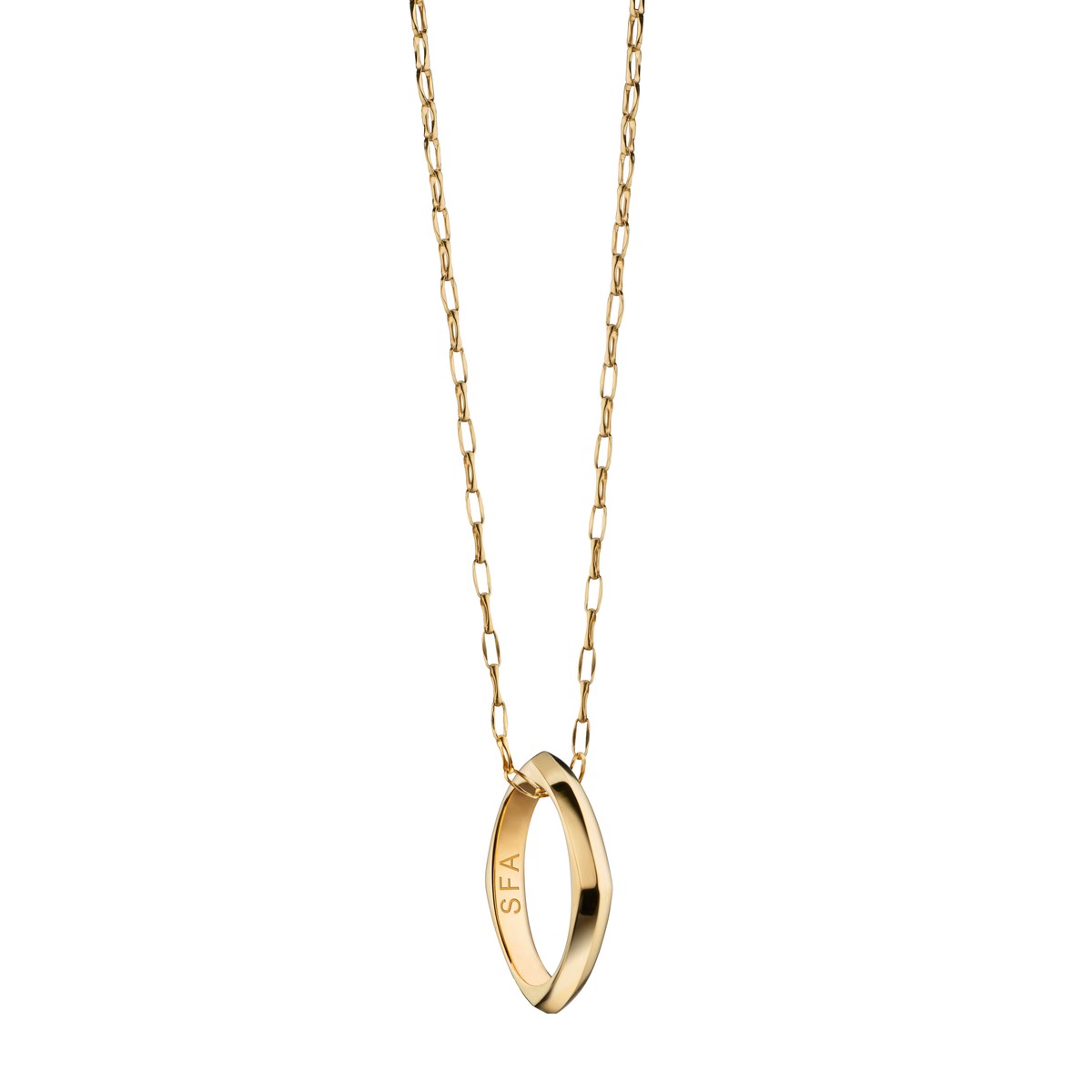 SFASU Monica Rich Kosann Poesy Ring Necklace in Gold | M.LaHart & Co.