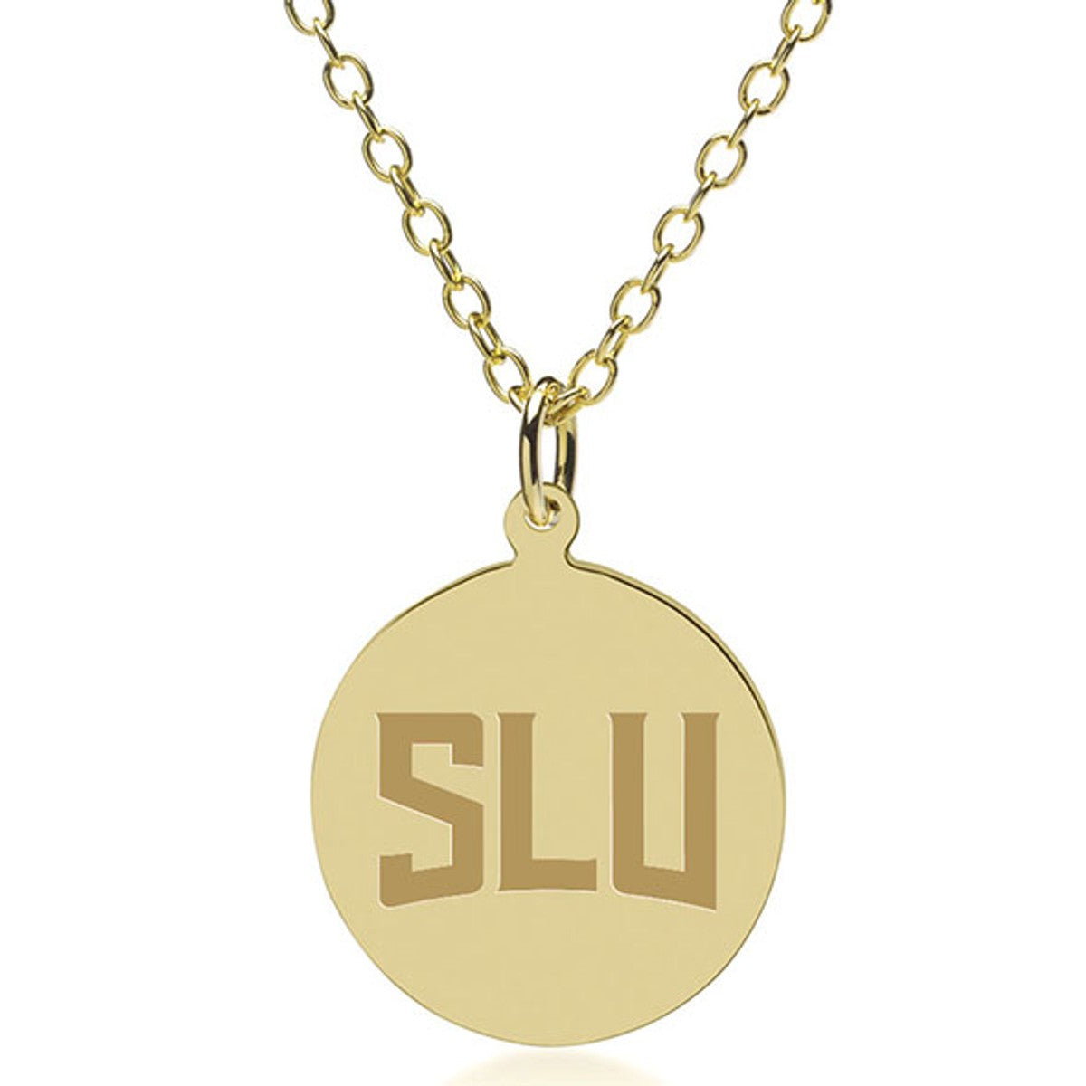 SLU 18K Gold Pendant & Chain | M.LaHart & Co.