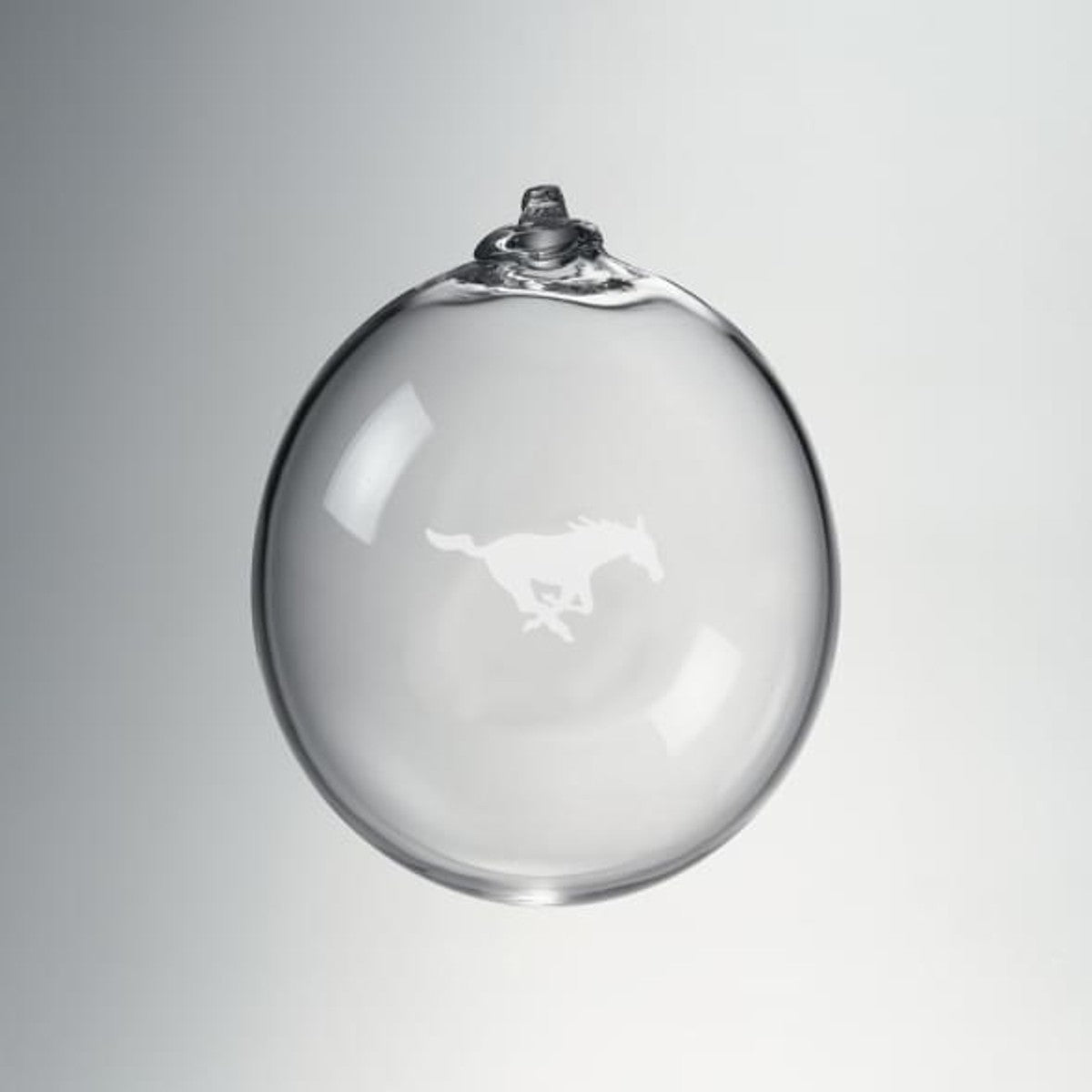 SMU Glass Ornament by Simon Pearce | M.LaHart & Co.