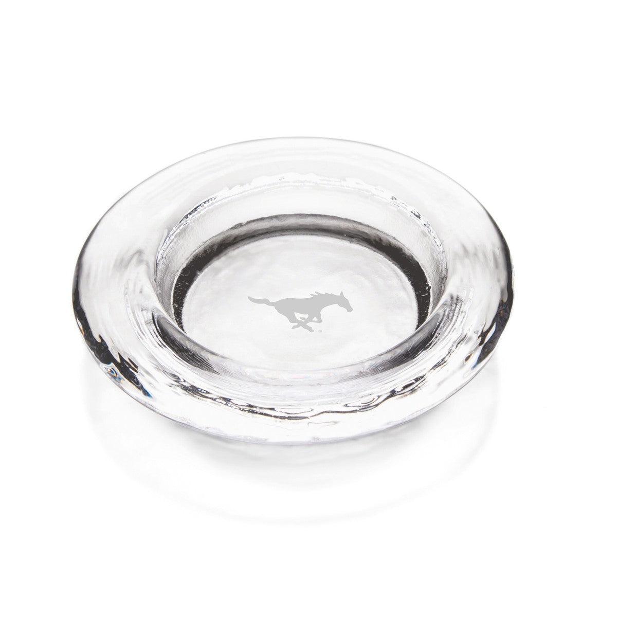 SMU Glass Wine Coaster by Simon Pearce | M.LaHart & Co.