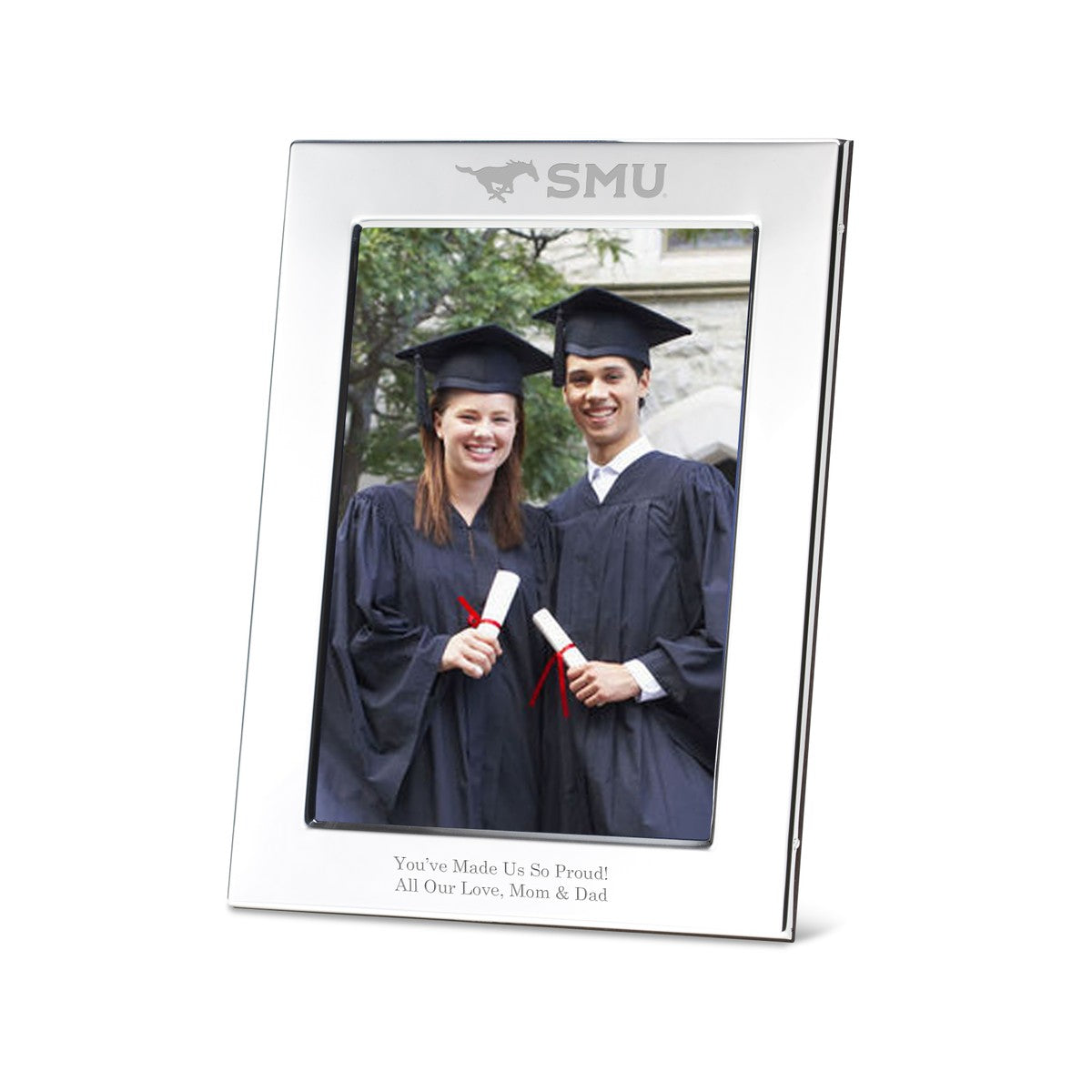 SMU Polished Pewter 5x7 Picture Frame | M.LaHart & Co.