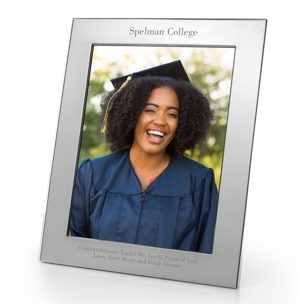 Spelman Polished Pewter 8x10 Picture Frame - Graduation Gift Selection ...