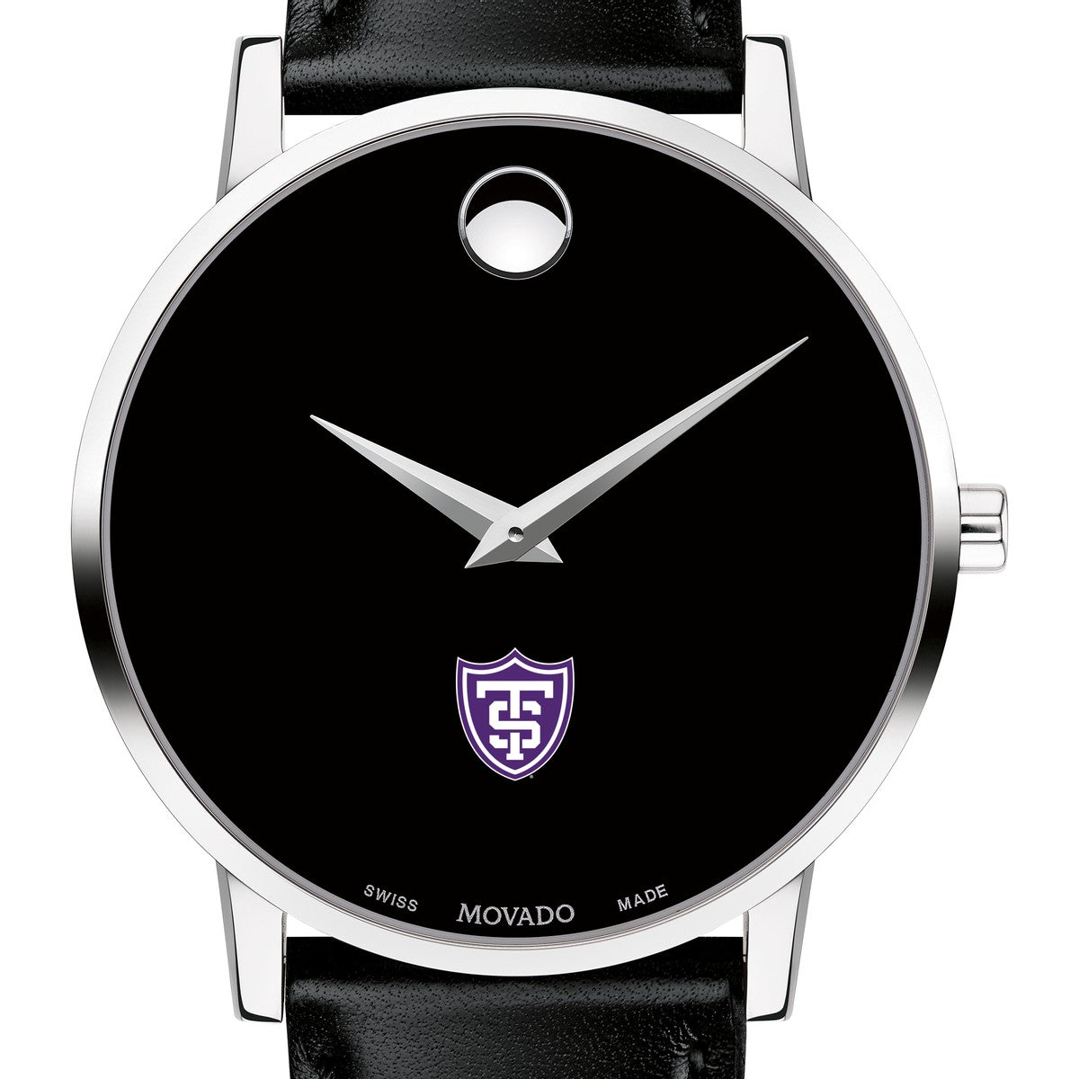 St. Thomas Men's Movado Museum with Leather Strap | M.LaHart & Co.