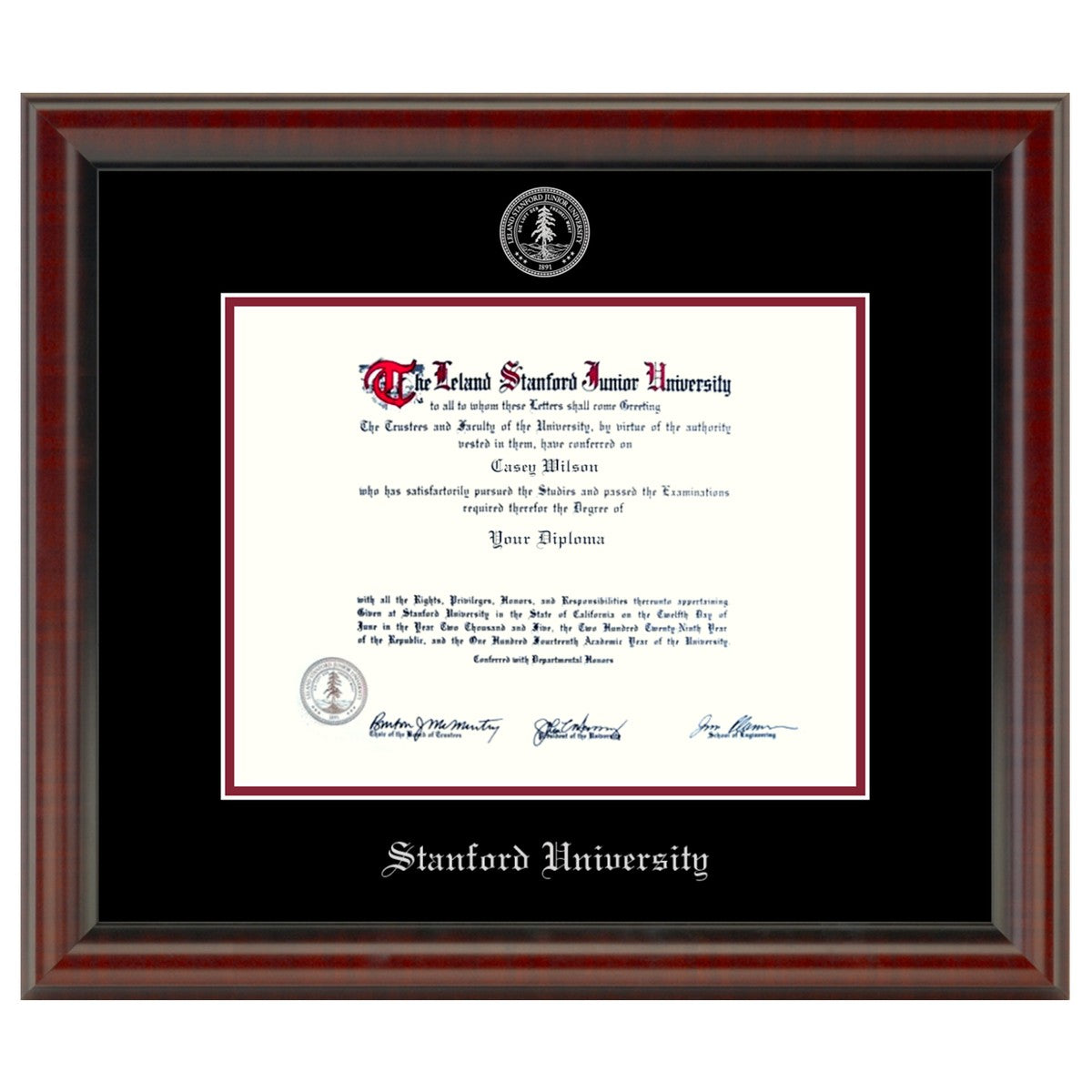 Stanford Diploma Frame - Fidelitas | M.LaHart & Co.
