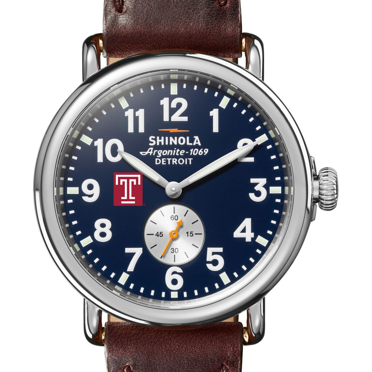 Temple Shinola Watch, The Runwell 41 mm Midnight Blue Dial | M.LaHart & Co.