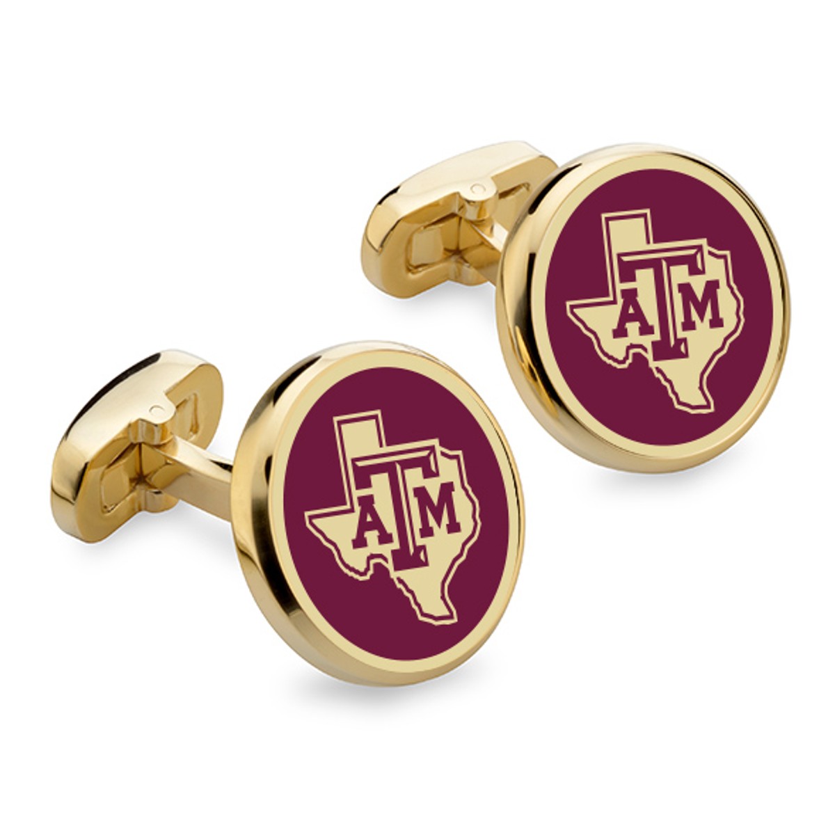 Texas A&M Enamel Cufflinks - Graduation Gift Selection | M.LaHart & Co.