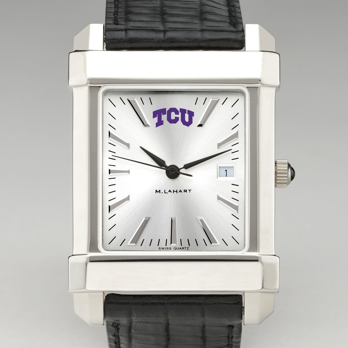 Texas Christian University Men's Collegiate Watch with Leather Strap ...