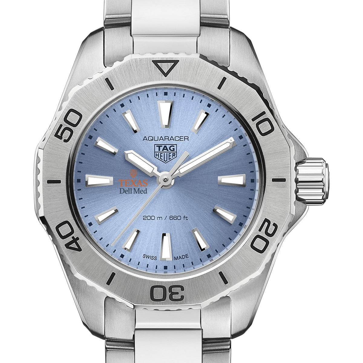 Texas Dell Med Women's TAG Heuer Steel Aquaracer with Blue Sunray Dial ...