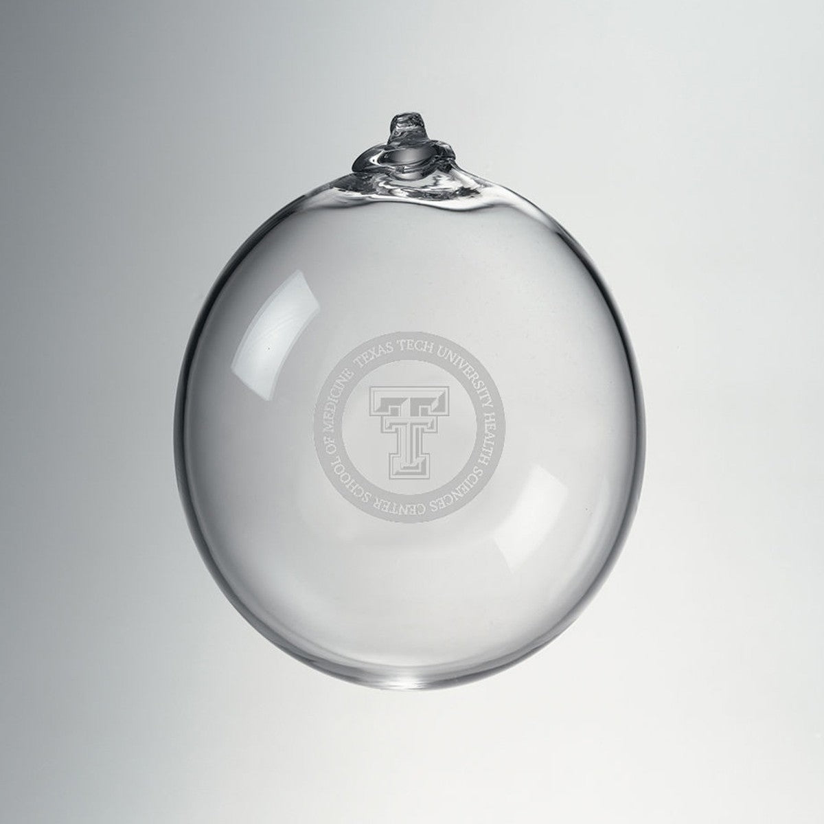 TTUHSC SOM Glass Ornament by Simon Pearce | M.LaHart & Co.