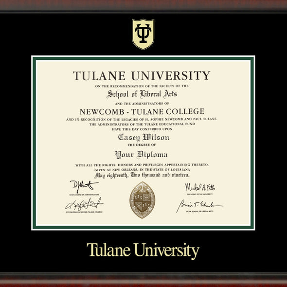 Tulane Diploma Frame, the Fidelitas - Graduation Gift Selection | M ...