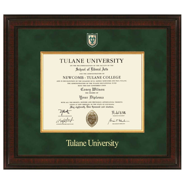 Tulane University Diploma Frame - Excelsior Graduation Gift | M.LaHart ...