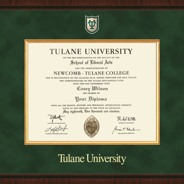 Tulane University Diploma Frame - Excelsior Graduation Gift | M.LaHart ...