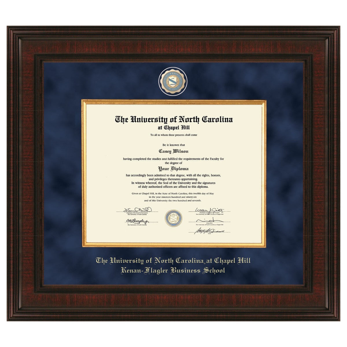 UNC Kenan-Flagler Diploma Frame - Excelsior | M.LaHart & Co.