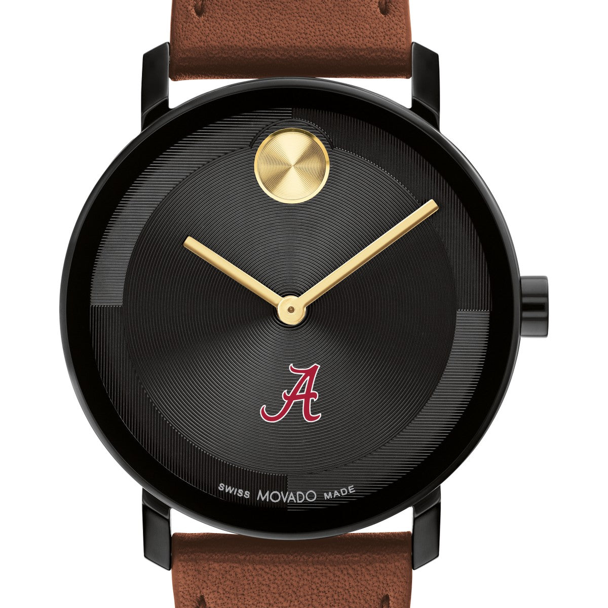 University of Alabama Men's Movado BOLD with Cognac Leather Strap | M ...