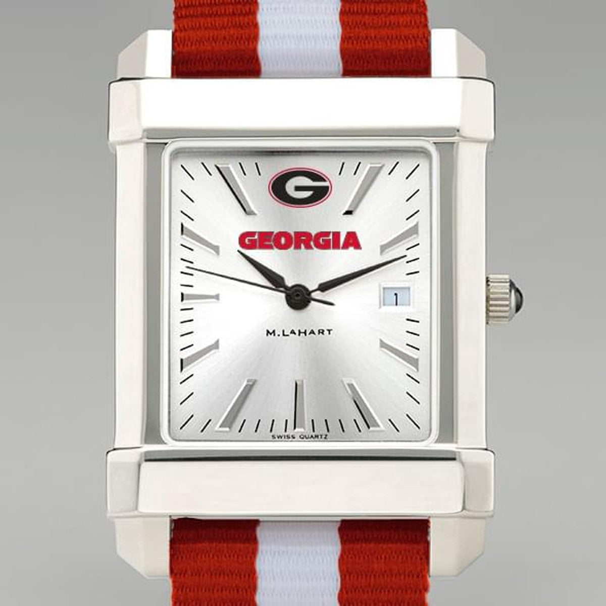 University of Georgia Collegiate Watch with RAF Nylon Strap for Men | M ...