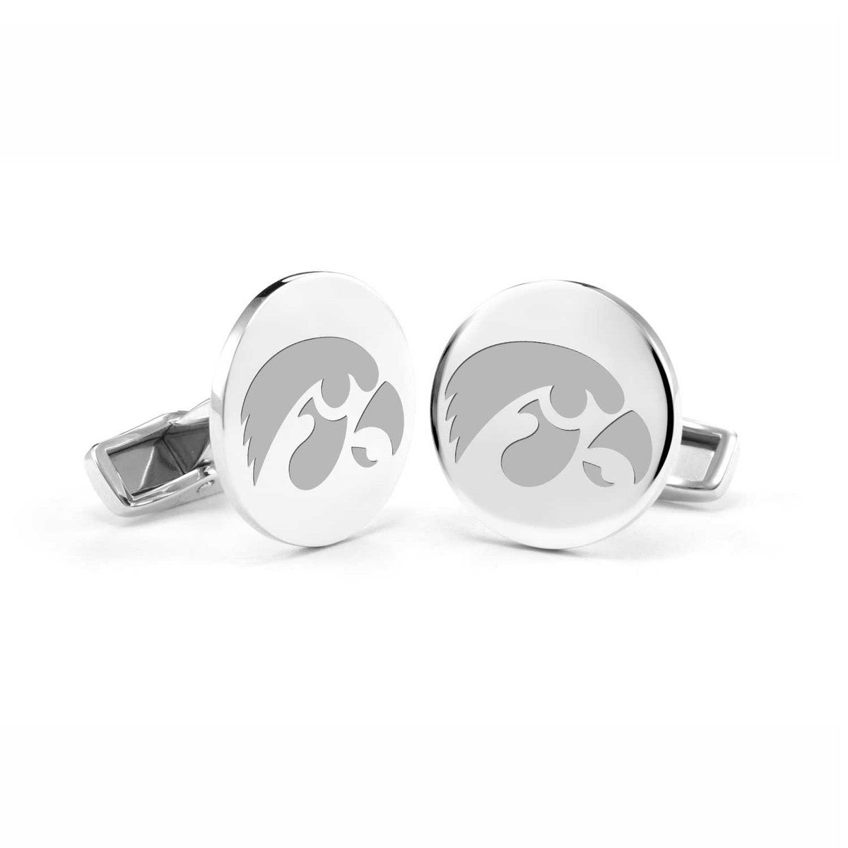 University of Iowa Cufflinks in Sterling Silver | M.LaHart & Co.