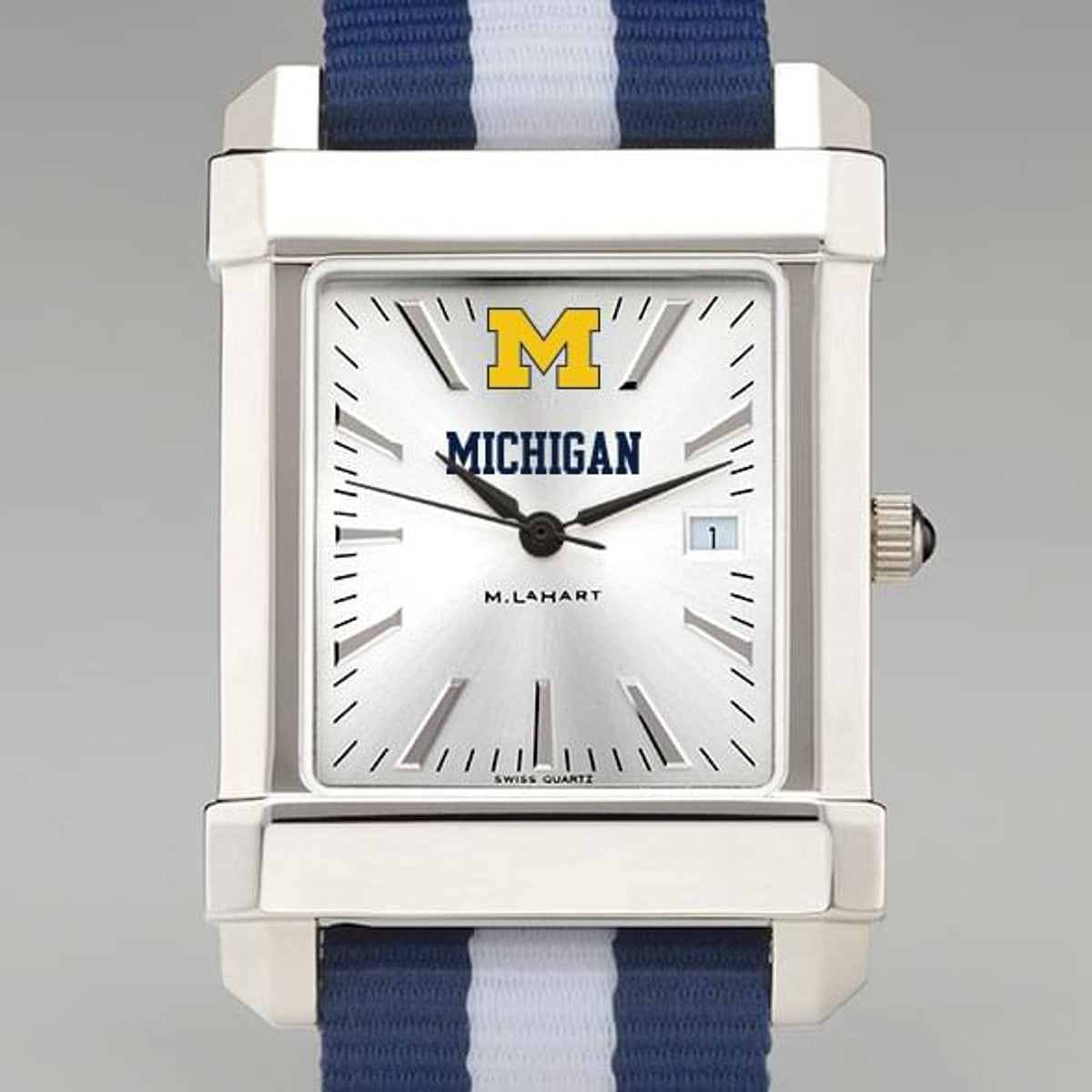 University of Michigan Collegiate Watch with RAF Nylon Strap for Men ...