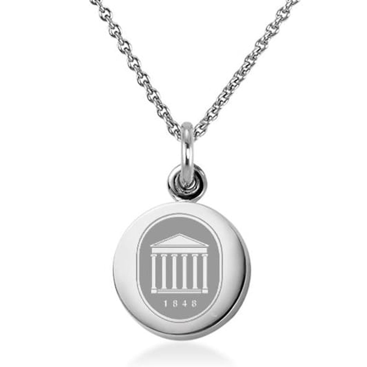 University of Mississippi Necklace with Charm in Sterling Silver | M ...