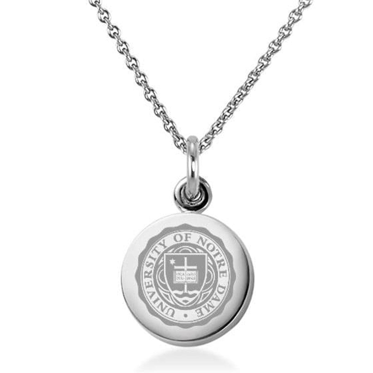 University of Notre Dame Necklace with Charm in Sterling Silver | M ...