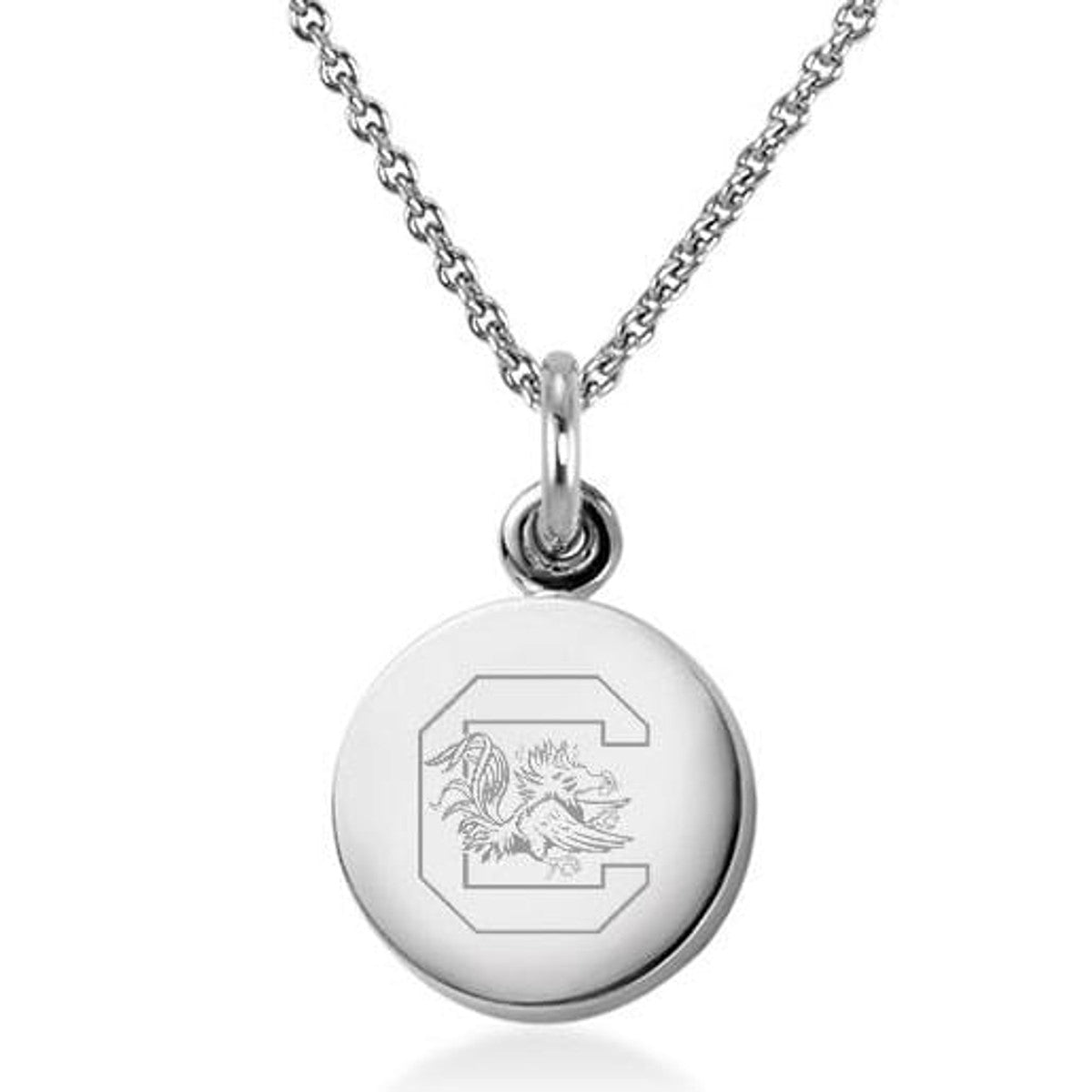University of South Carolina Necklace with Charm in Sterling Silver | M ...