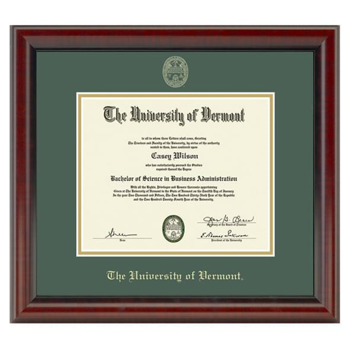 Vermont Diploma Frame, the Fidelitas - Graduation Gift Selection | M ...