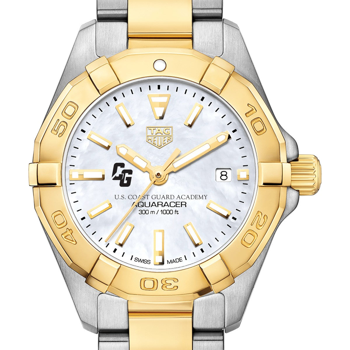 US Coast Guard Academy TAG Heuer Two-Tone Aquaracer for Women | M ...