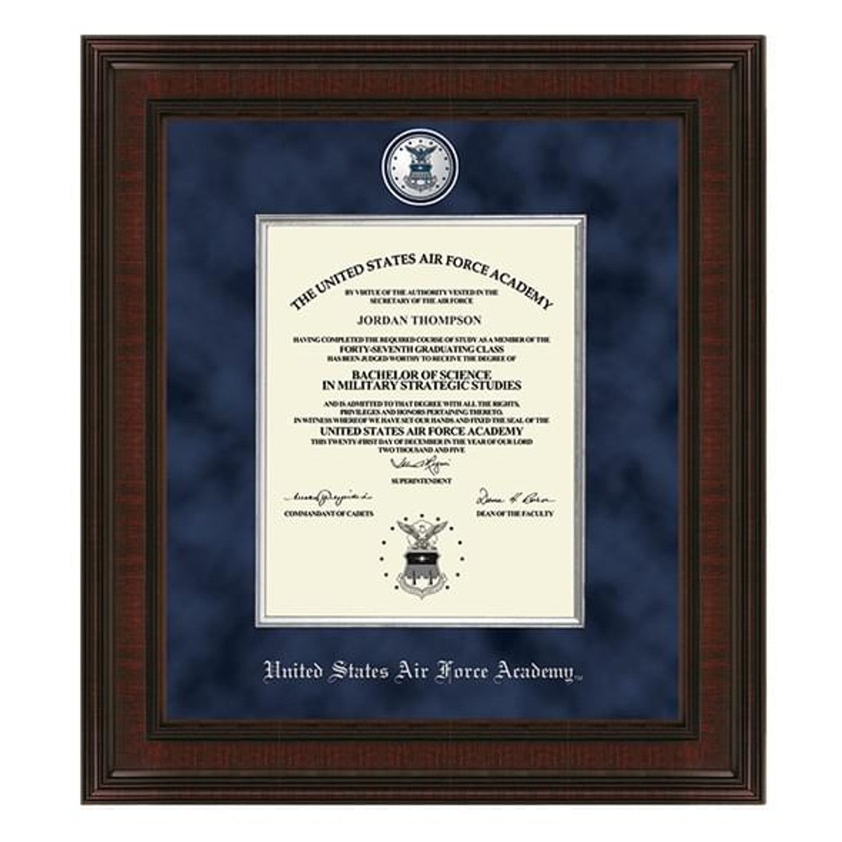US Air Force Academy Diploma Frame - Excelsior Graduation Gift | M ...