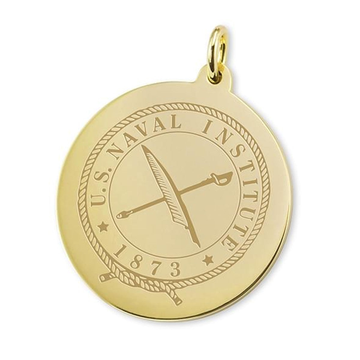 US Naval Institute 18K Gold Individual Charm | M.LaHart & Co.