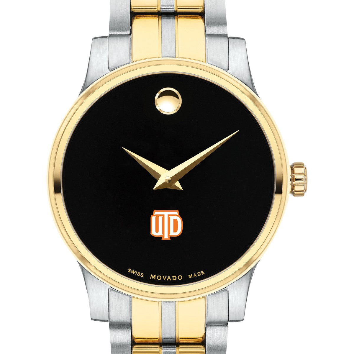 UT Dallas Women's Movado Collection Two-Tone Watch with Black Dial | M ...