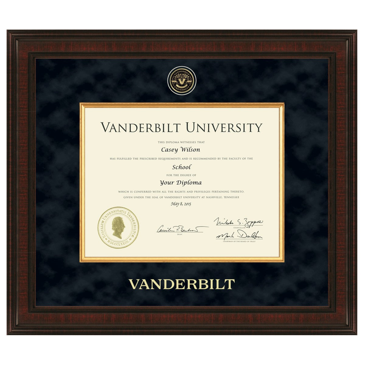 Vanderbilt Diploma Frame - Excelsior - Graduation Gift Selection | M ...