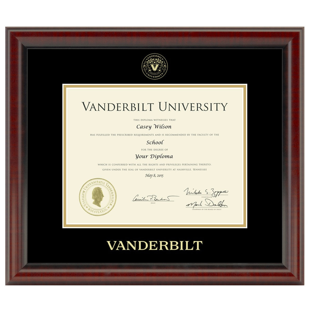 Vanderbilt Diploma Frame - Fidelitas | M.LaHart & Co.