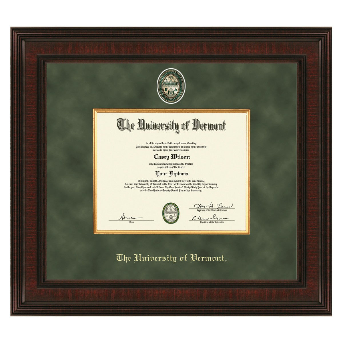 Vermont Diploma Frame - Excelsior - Graduation Gift Selection | M ...