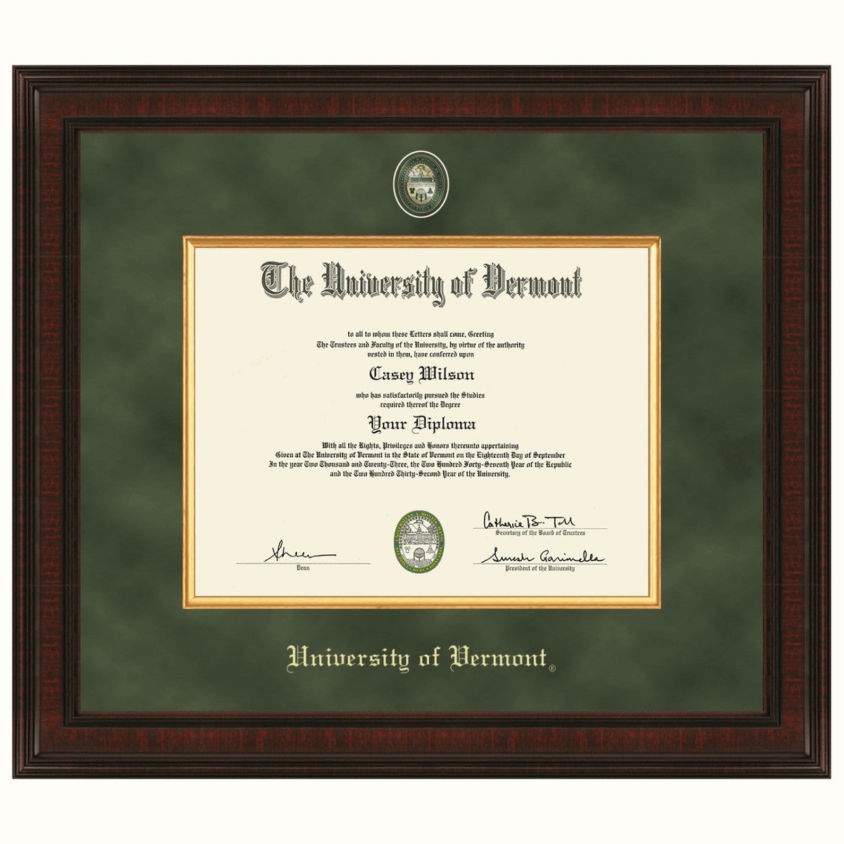 Vermont Diploma Frame - Excelsior - Graduation Gift Selection | M ...