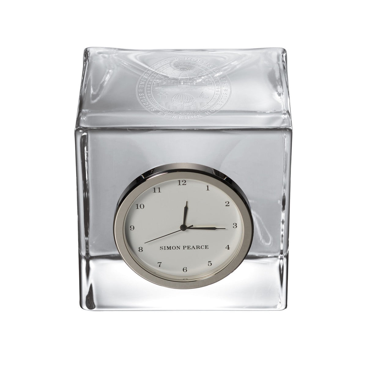 Vermont Glass Desk Clock by Simon Pearce - Graduation Gift Selection ...