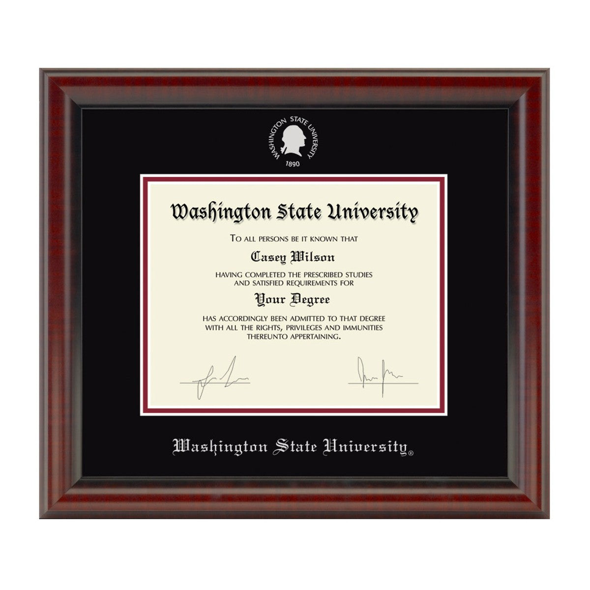WSU Diploma Frame, the Fidelitas - Graduation Gift Selection | M.LaHart ...
