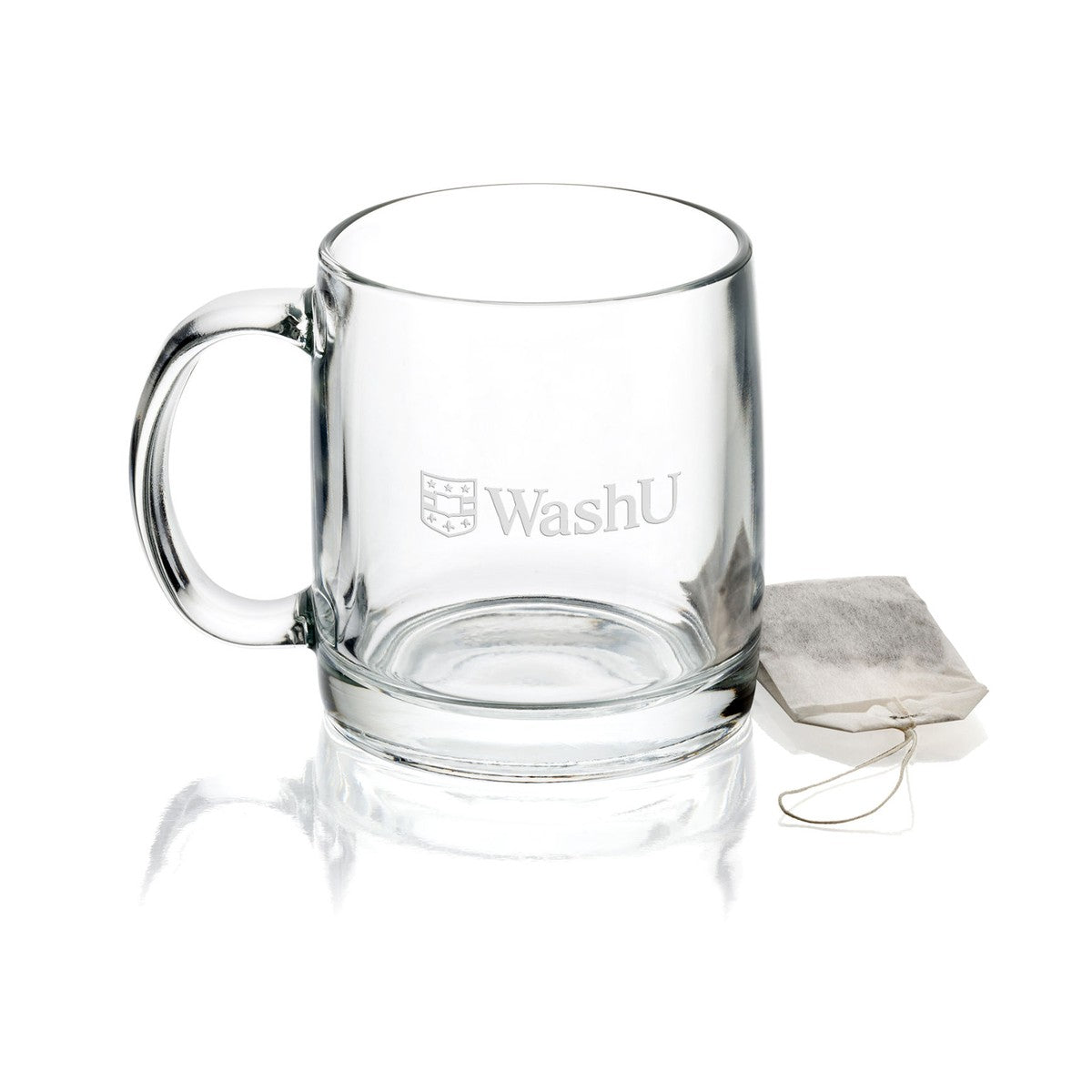 WashU 13 oz Glass Coffee Mug | M.LaHart & Co.