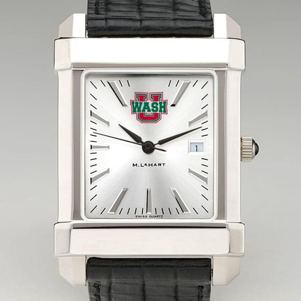 WashU Men's Collegiate Watch with Leather Strap | M.LaHart & Co.