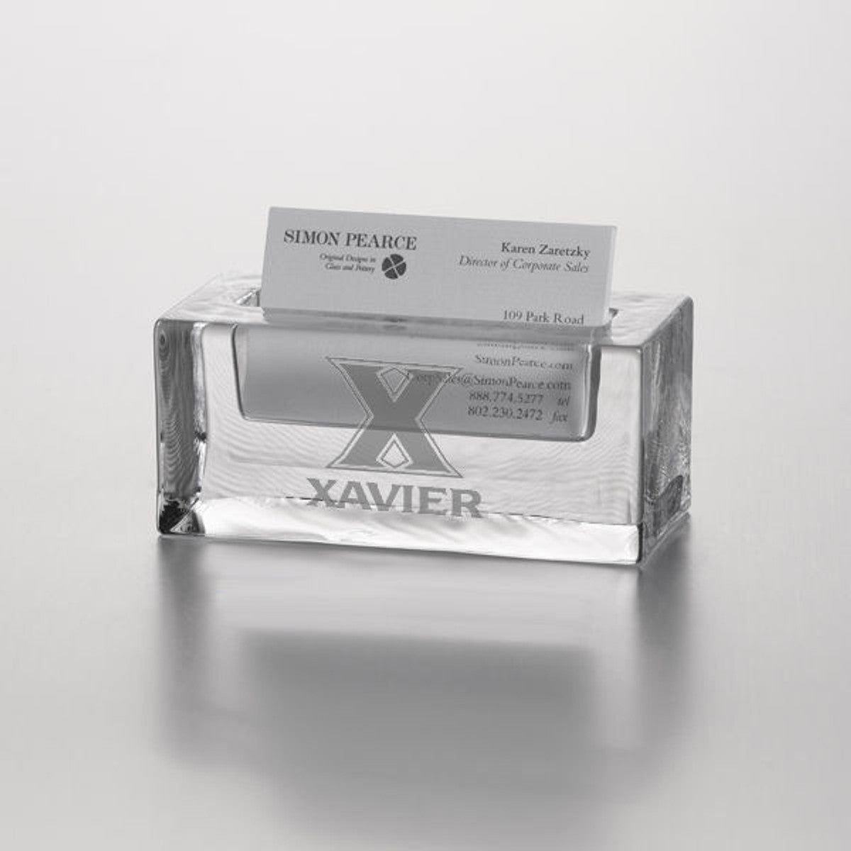 Xavier Glass Business Cardholder by Simon Pearce | M.LaHart & Co.